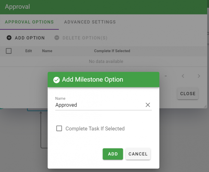Configuring the approval task efficiently